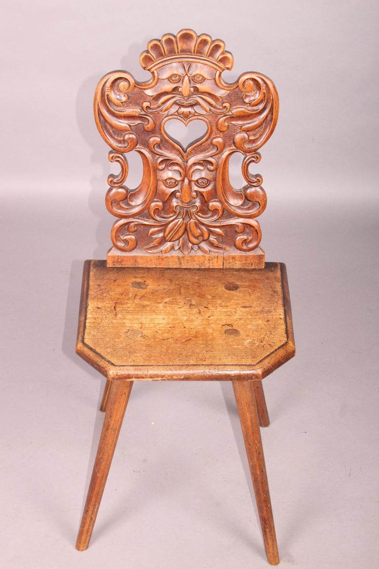 Swiss Alp , folk art ,Escabelle For Sale at 1stDibs