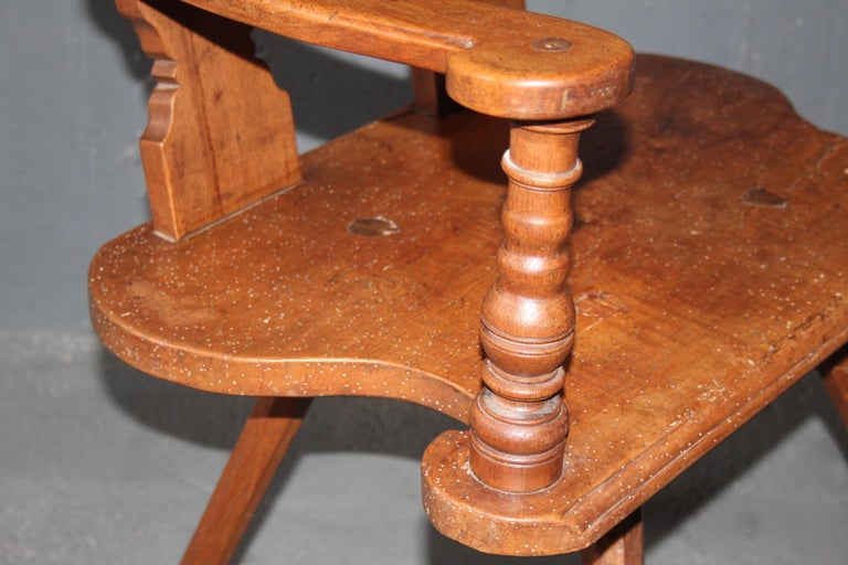 Swiss Alp, folk art Escabelle For Sale at 1stDibs