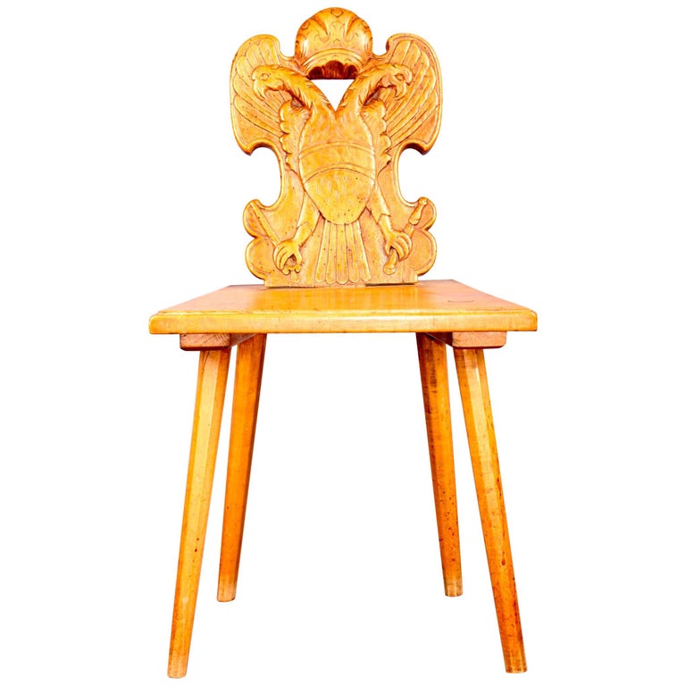 Swiss Alp , folk art ,Escabelle For Sale at 1stDibs