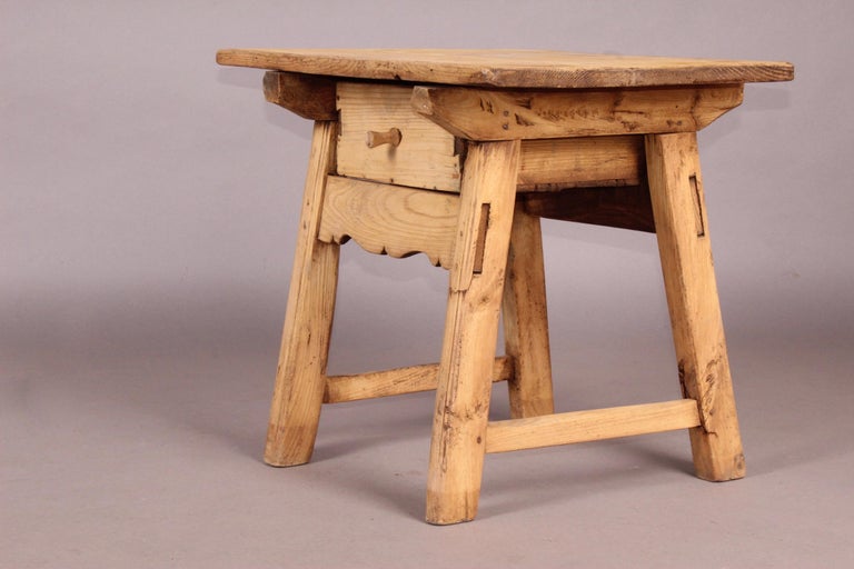 Swiss Alp Side Table For Sale at 1stDibs