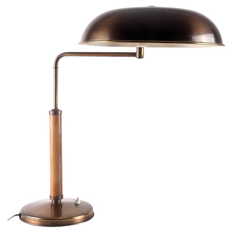Swiss Bauhaus Table Lamp by Alfred Müller for Amba Basel, 1930s For ...