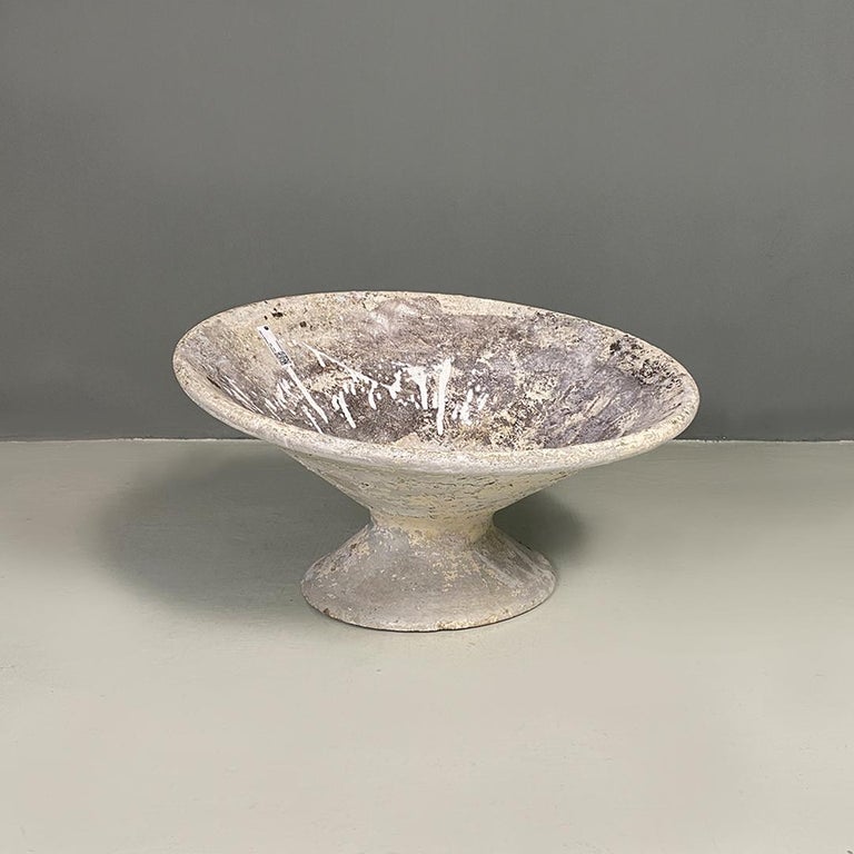 Swiss Mid-Century Modern Conical Concrete Diable Planter by Willy Gulh ...