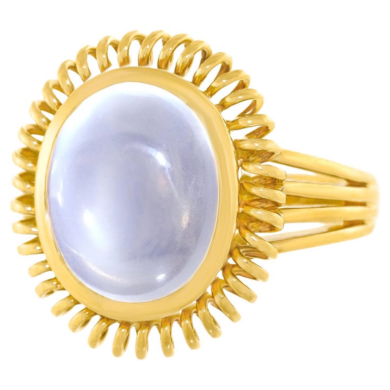 Swiss Modern Moonstone Ring, C1950s at 1stDibs