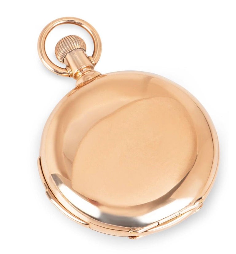 Swiss Rose Gold Double-Sided Calendar Quarter Repeated Keyless Lever ...