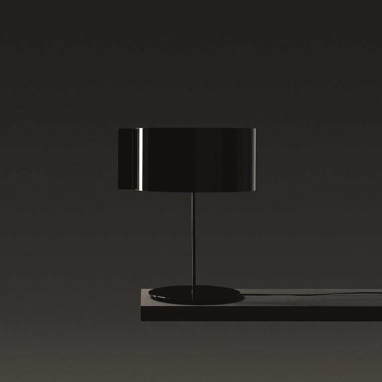 Switch Black Table Lamp by Lendo for Oluce For Sale at 1stDibs