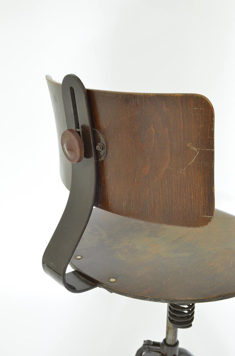 Swivel Chair by Margarete Klöber for Polstergleich, 1930s Germany, Dark ...