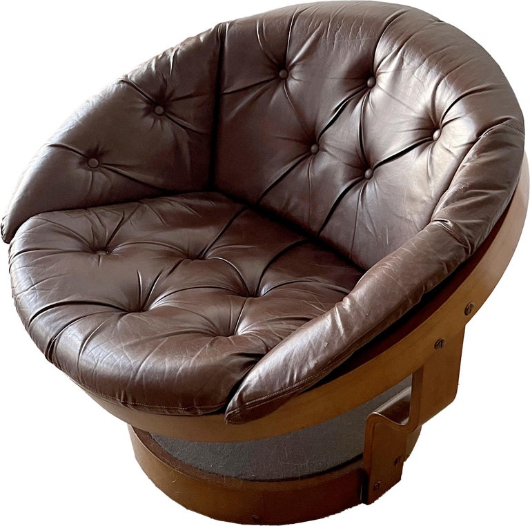 Swivel Chair by Oddmund Vadd, Norway For Sale at 1stDibs