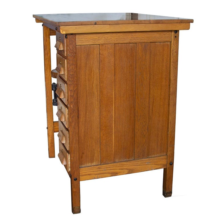 Swivel Seat Watchmaker's Desk at 1stDibs | watchmaker desk