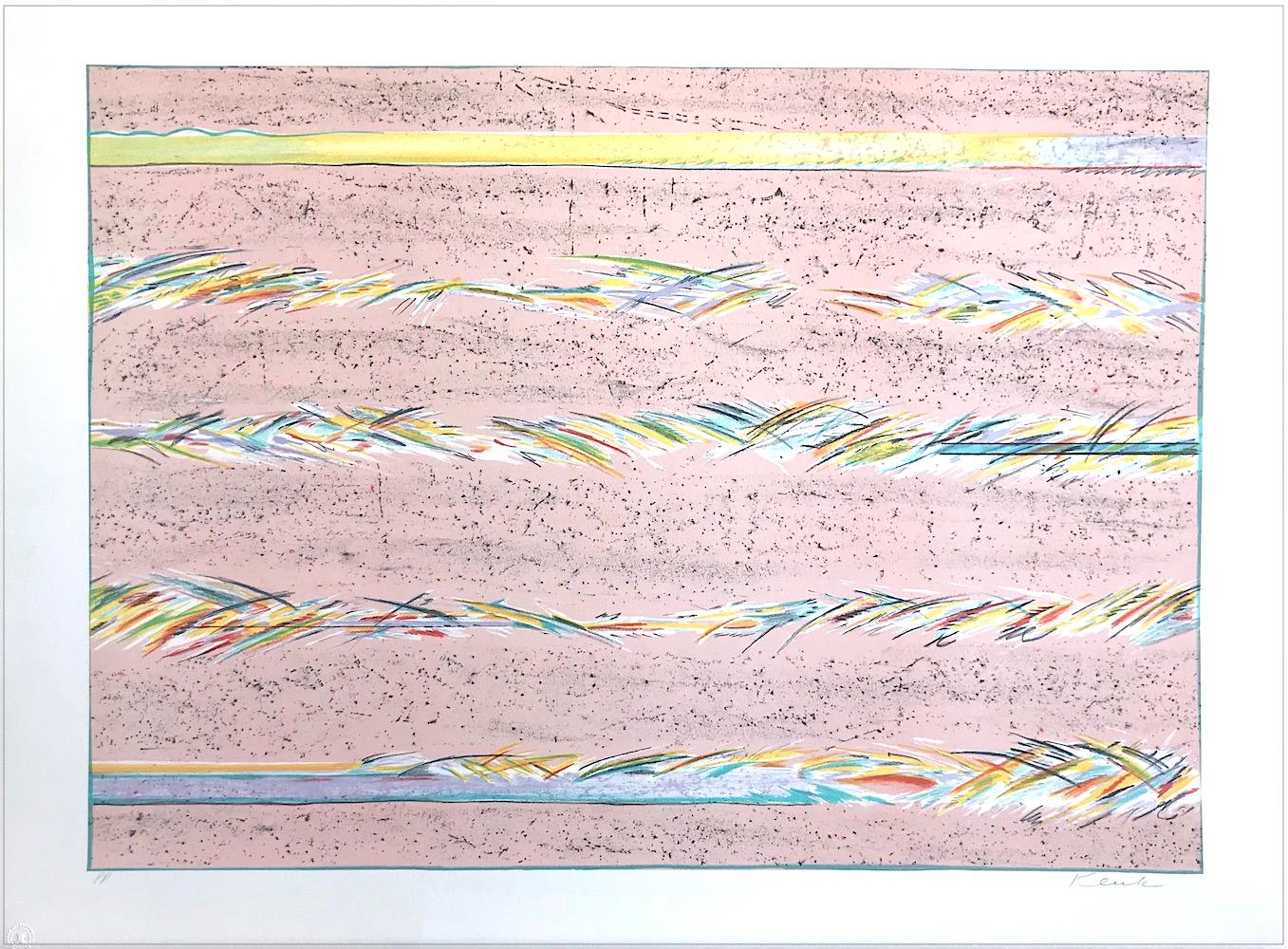 Sybil Kleinrock - Pink Abstract Lithograph by Sybil Kleinrock For Sale ...