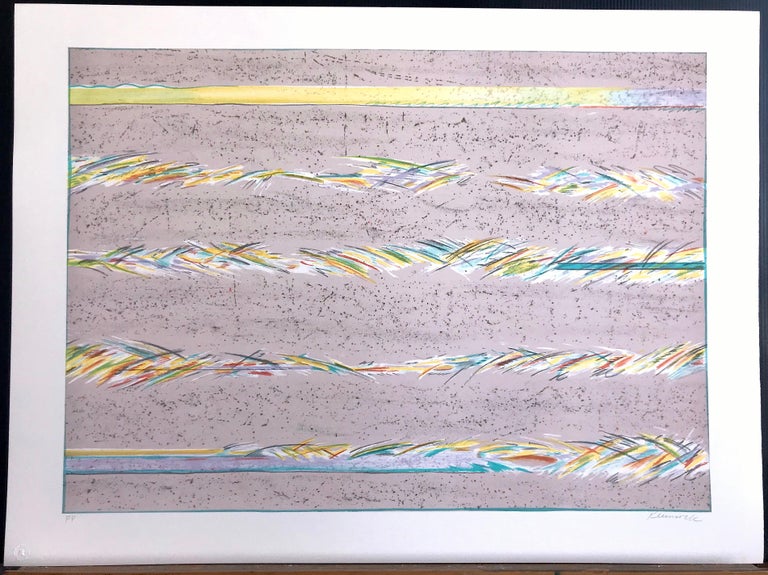 Sybil Kleinrock - DREAMFIELDS III: TAUPE Hand Drawn Lithograph, Pastel ...