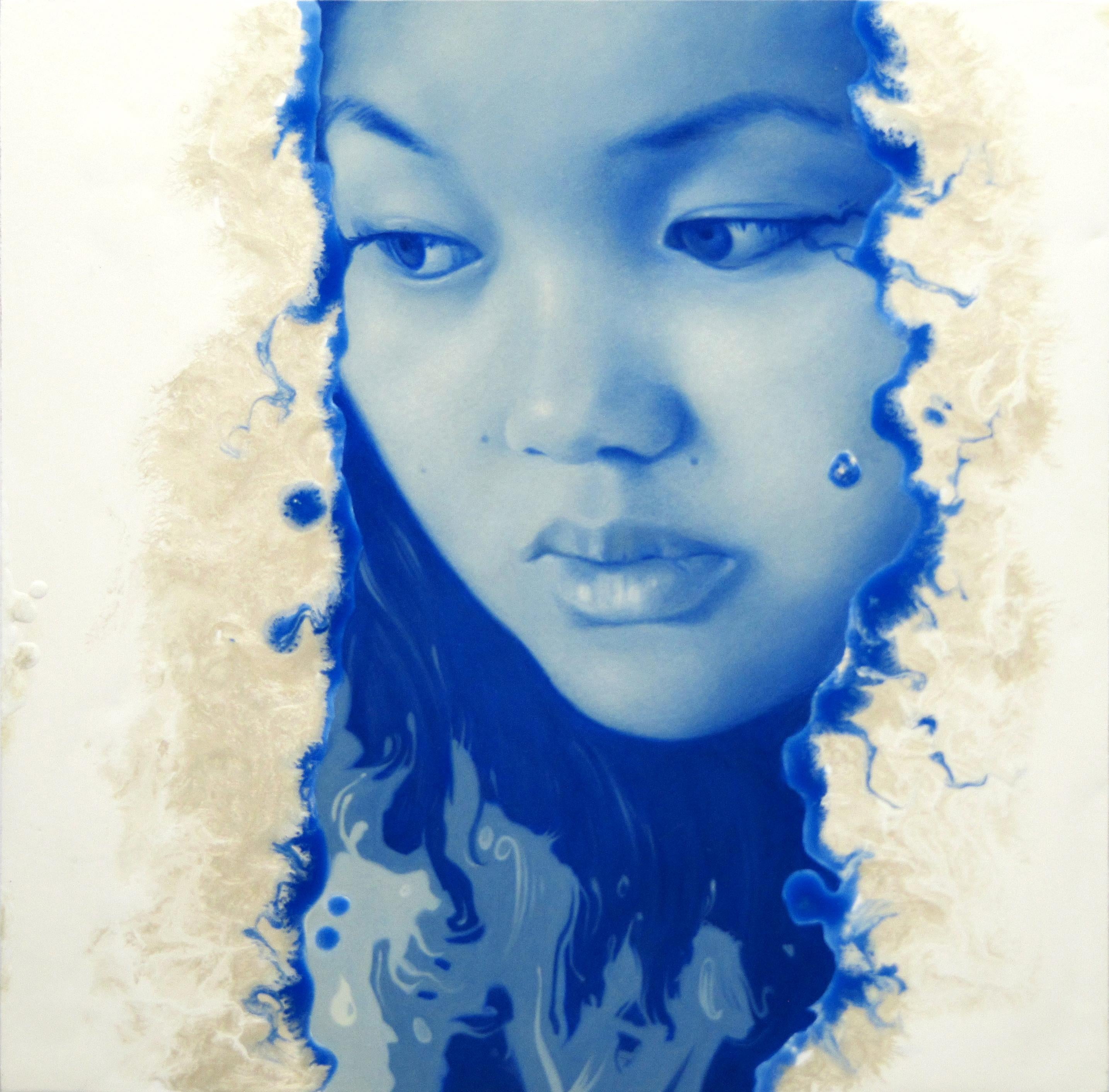 Jeff Chester - Six by Jeff Chester, realistic oil painting of woman's ...