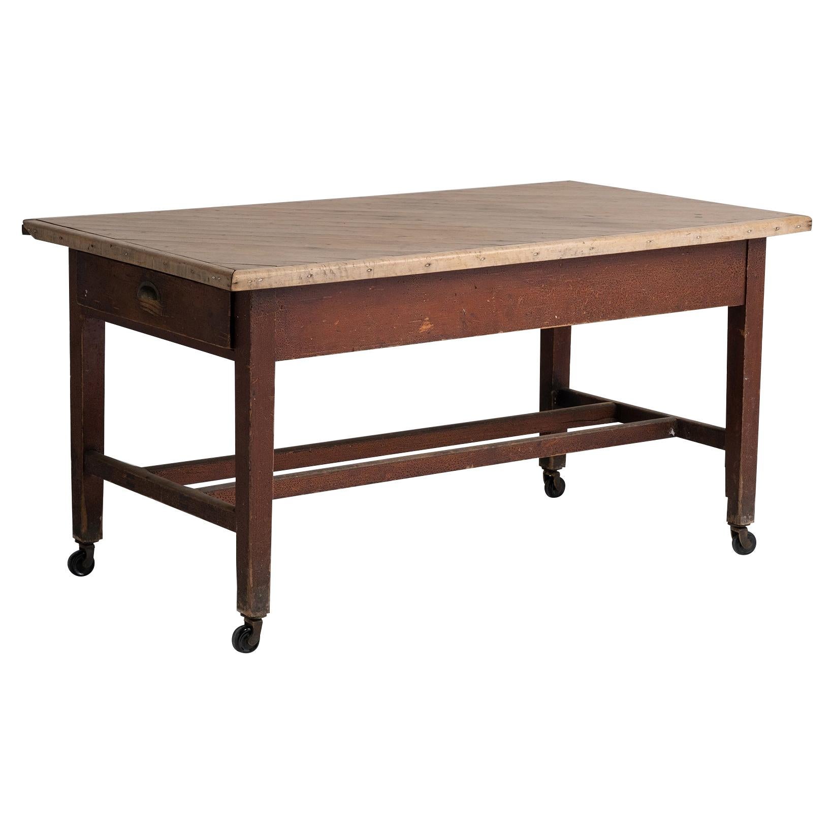 Primitive Farm / Work Tables at 1stDibs