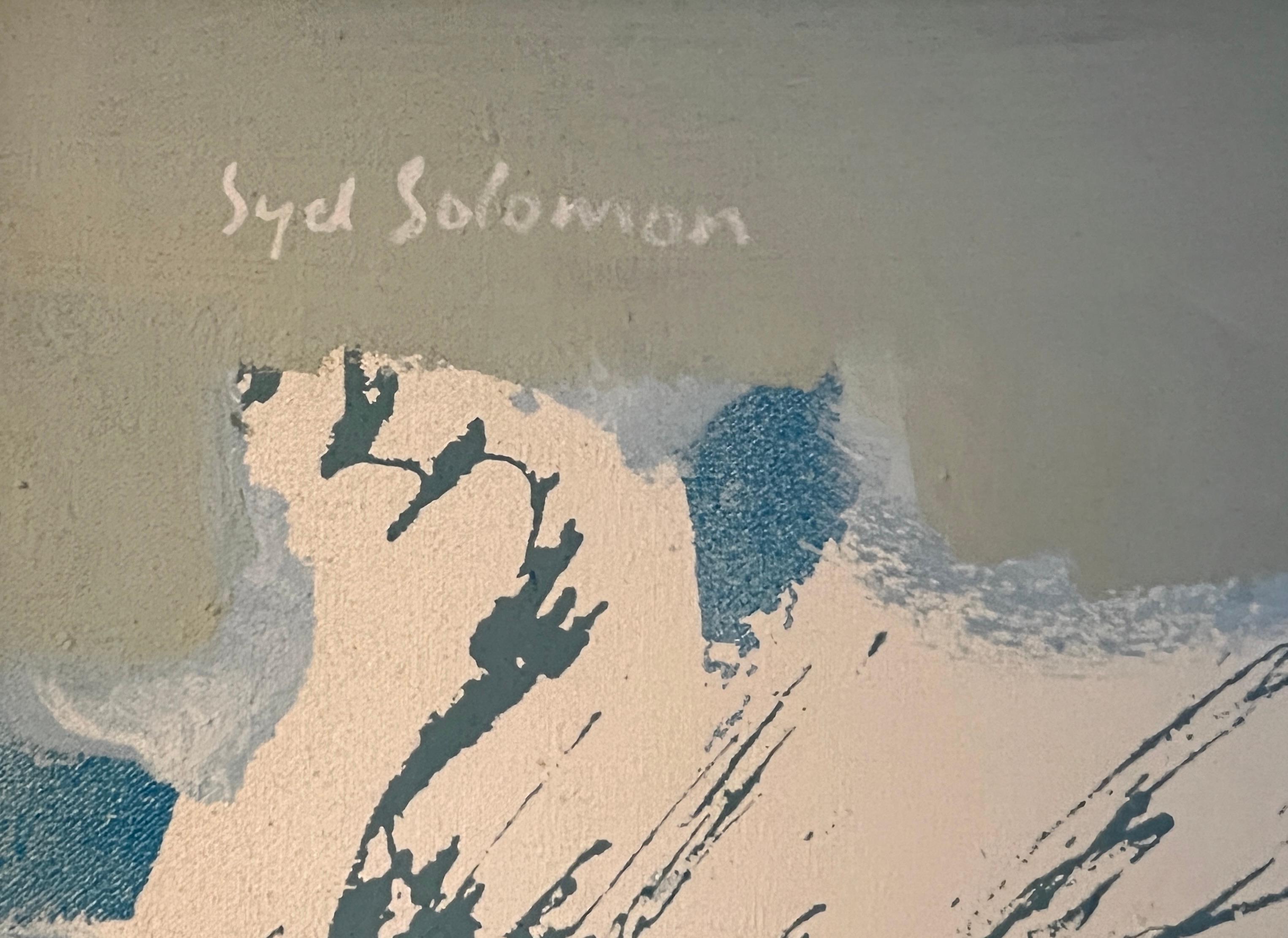 Syd Solomon - "Strollers Breeze" Colorful, Abstract Expressionist red ...