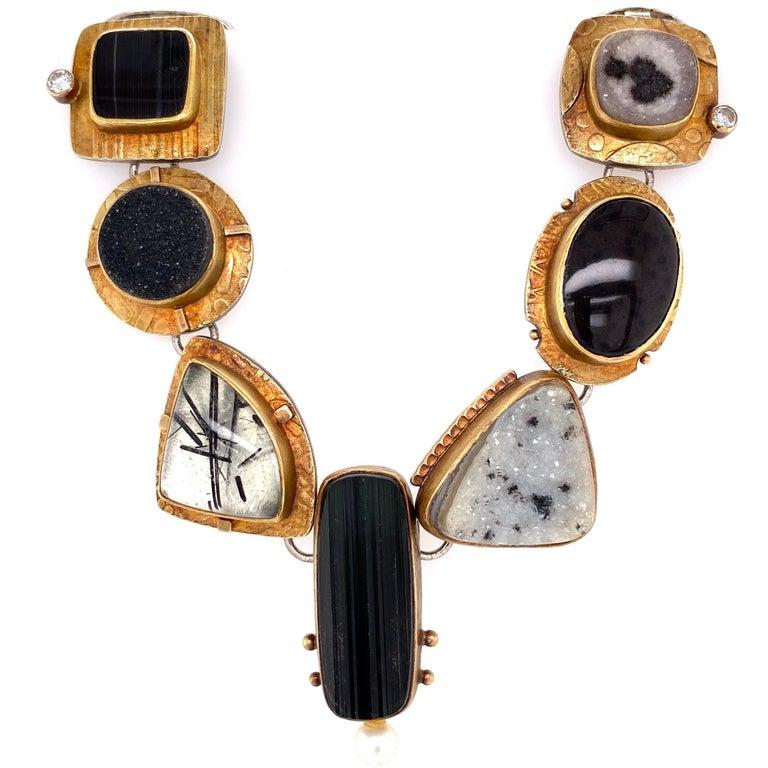 Sydney Lynch Multi Gemstone Designer Necklace and Bracelet Estate Fine ...