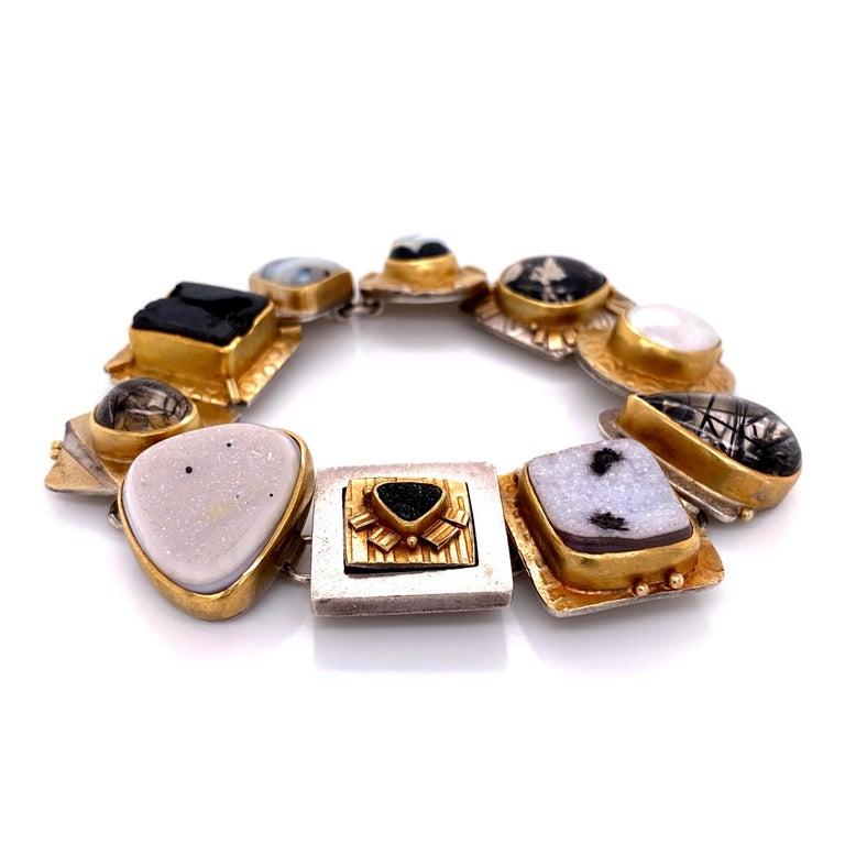 Sydney Lynch Multi Gemstone Designer Necklace and Bracelet Estate Fine ...