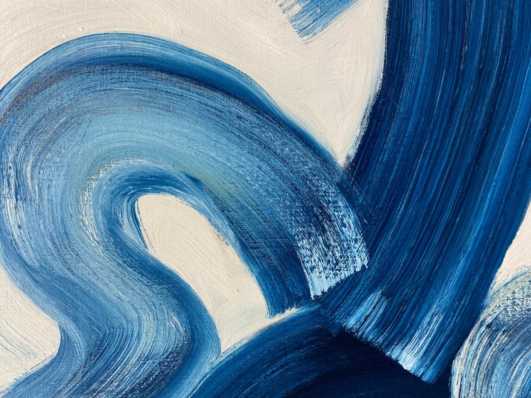Sydney Yeager - Duet #2, Gestural Abstract Painting, Oil on Linen ...