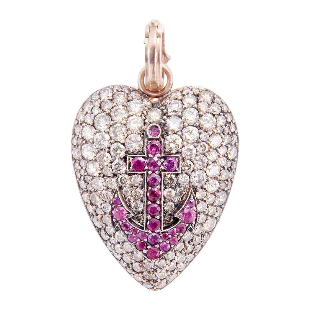 Diamond Star Cross Pendant For Sale at 1stDibs | star cross necklace ...