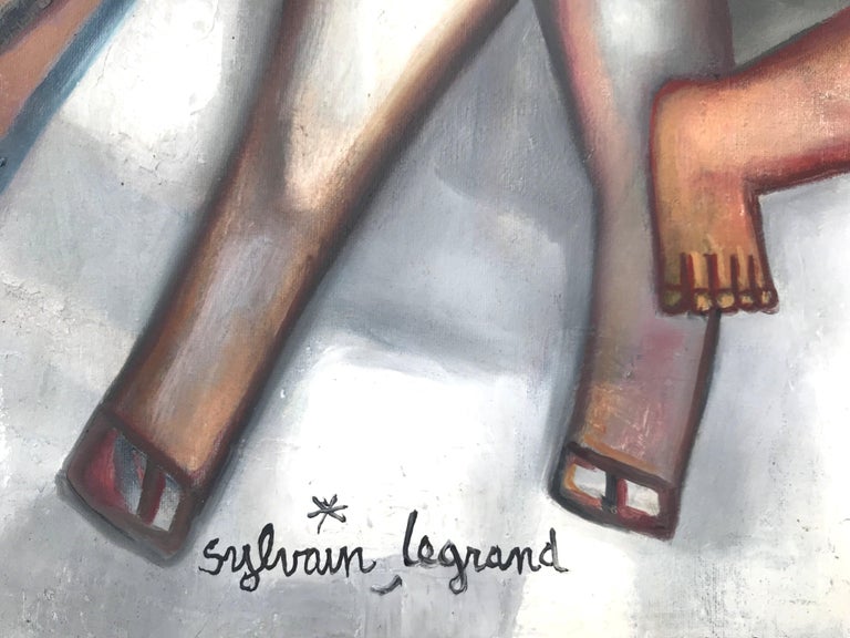 Sylvain Legrand - Ou es Tu ? Je suis Là ...Contemporary French Figurative Oil painting For Sale ...
