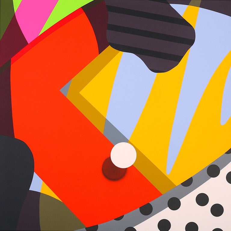 Sylvain Louis-Seize – „Allegory Nr. 11 – grafisch, orange, gelb ...