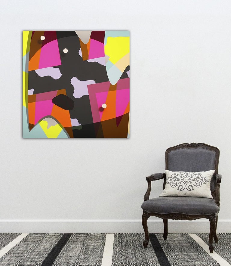 Sylvain Louis-Seize - Allegory No 9 - pink, orange, red, mauve, yellow ...