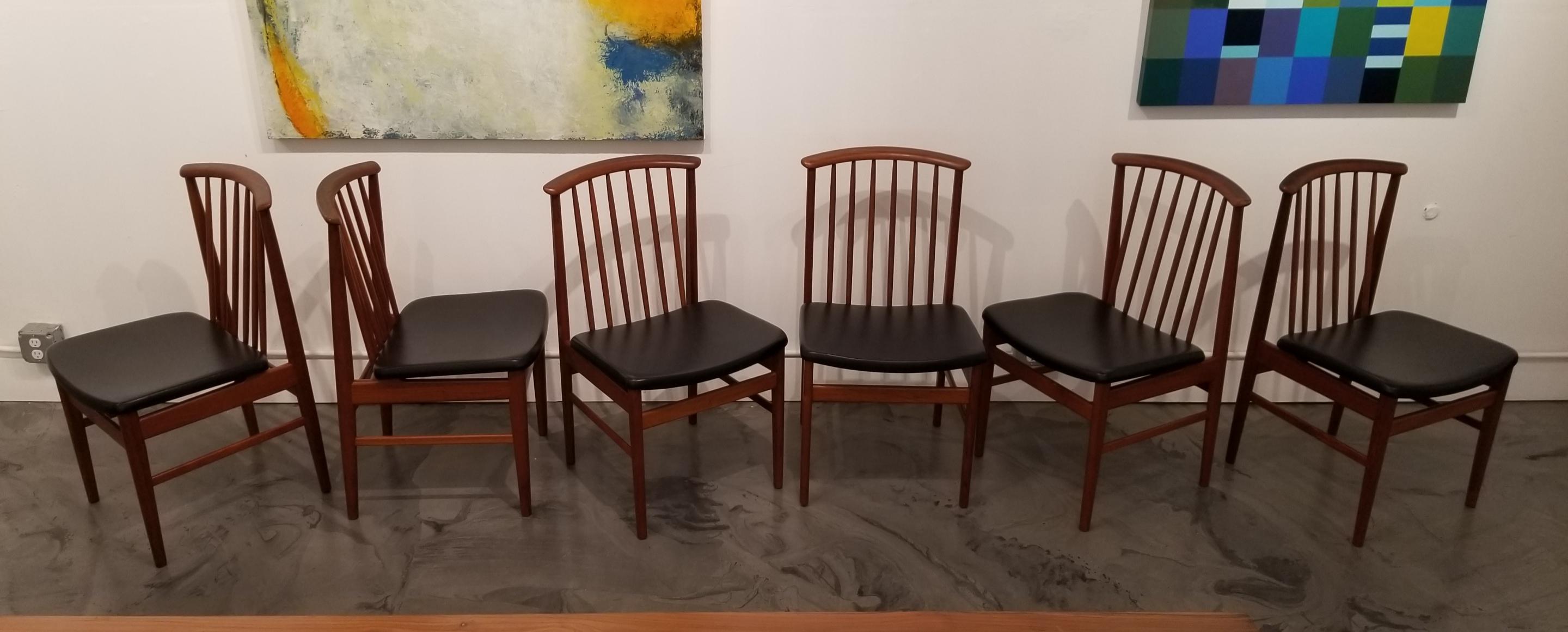 Teak Dining Chairs by Sylve Stenquist for DUX at 1stDibs