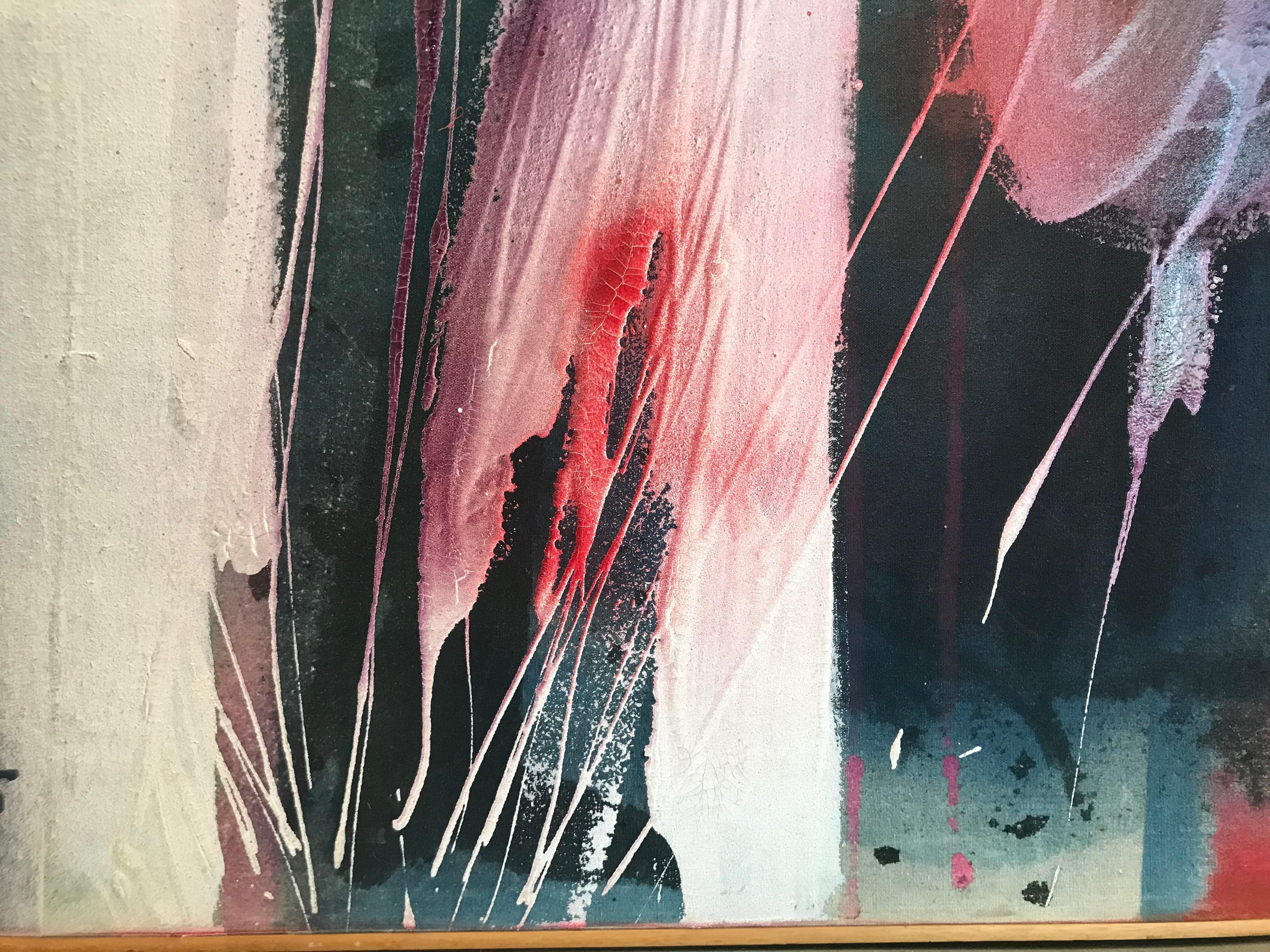 Sylvia Bialko Large Abstract Expressionist Painting For Sale at 1stDibs