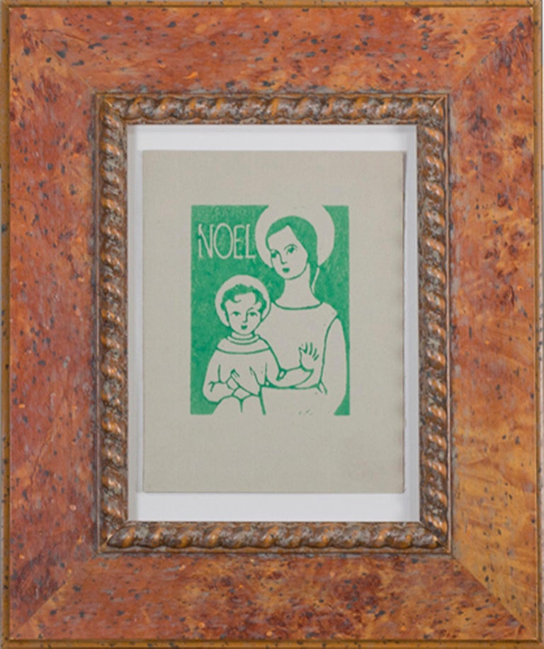 Sylvia Spicuzza - "Noel," Relief Print signed by Sylviz Spicuzza For ...