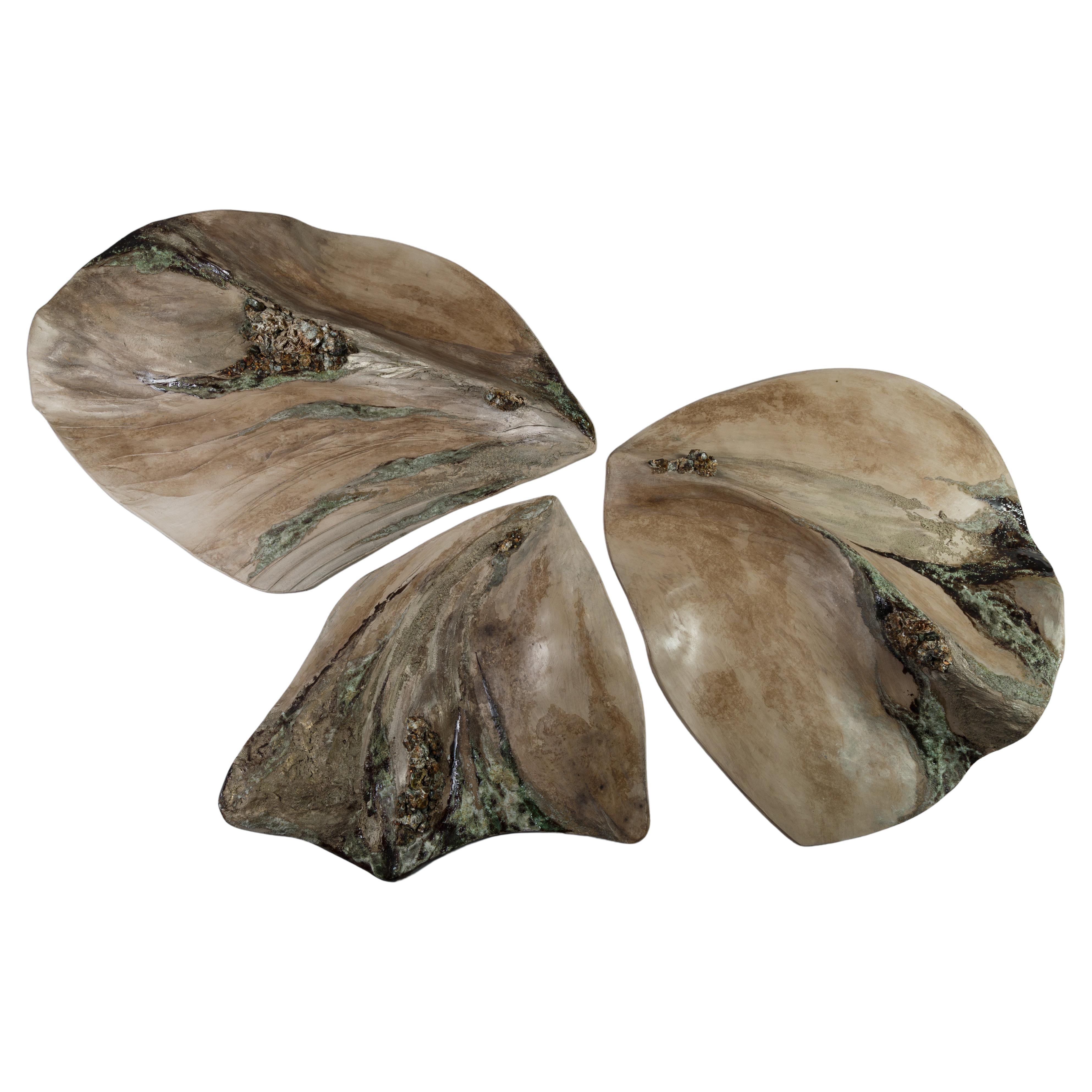 Symbiosis II Earthenware and Semi-Precious Specimens Wall Panel by ...