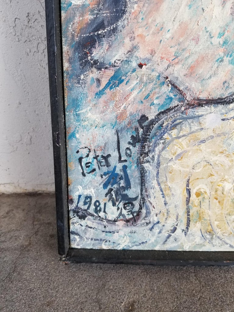 Symbolic Abstract Painting by Peter Lowe For Sale at 1stDibs