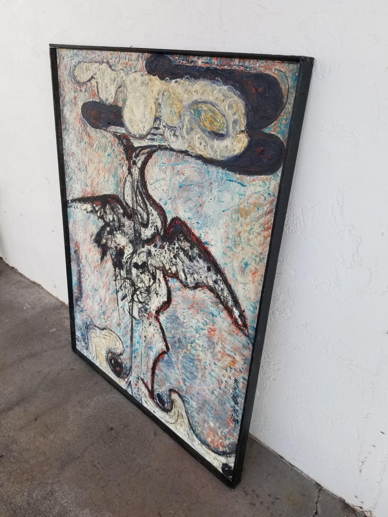 Symbolic Abstract Painting by Peter Lowe For Sale at 1stDibs