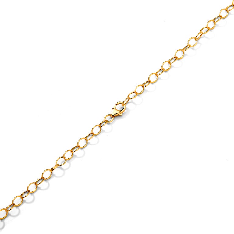 Syna 18 Karat Yellow Gold Thin Link Chain For Sale at 1stDibs
