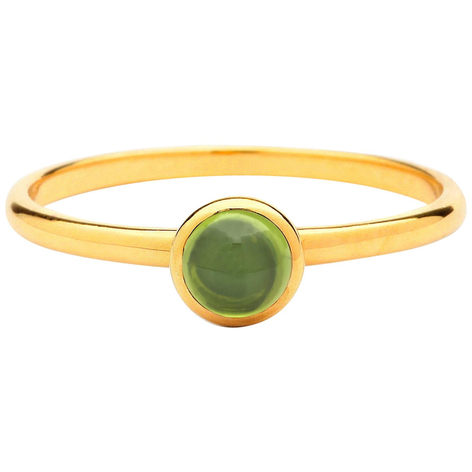Victor Velyan Peridot Gold Ring at 1stDibs