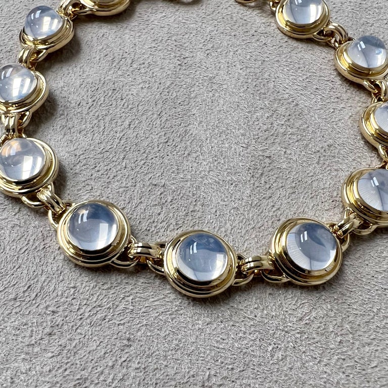 Syna Yellow Gold Moon Quartz Bracelet For Sale at 1stDibs