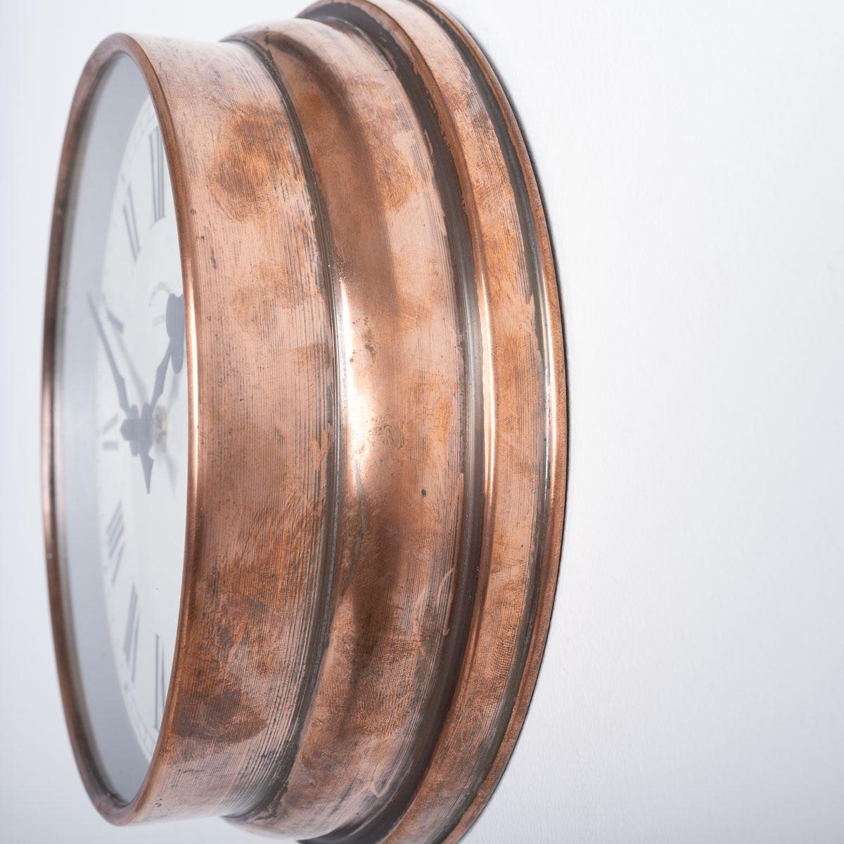 Synchronome Vintage Industrial Copper Case Wall Clock at 1stDibs