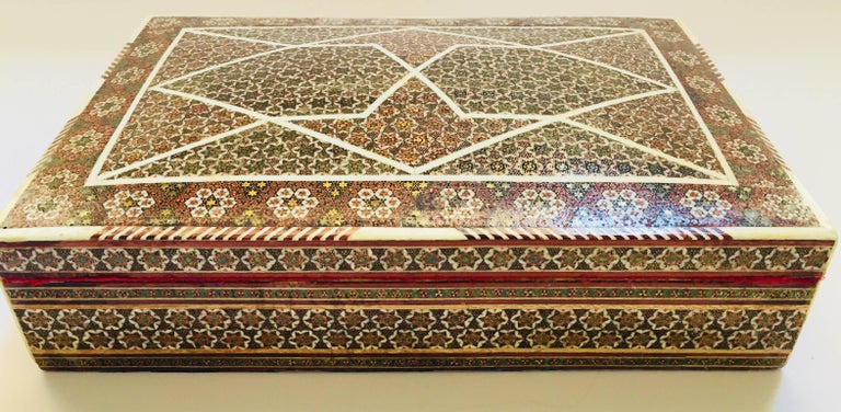 Syrian Mother-of-Pearl Bone Inlay Box at 1stDibs