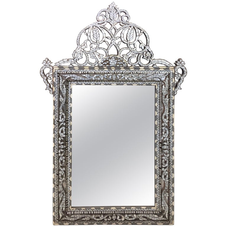 Syrian Mother-of-Pearl Mirror For Sale at 1stDibs