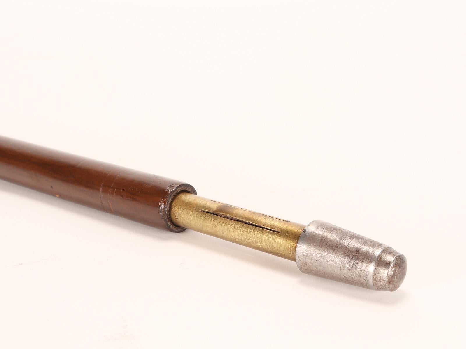 System walking stick: rare breech-loading poacher walking cane, France ...