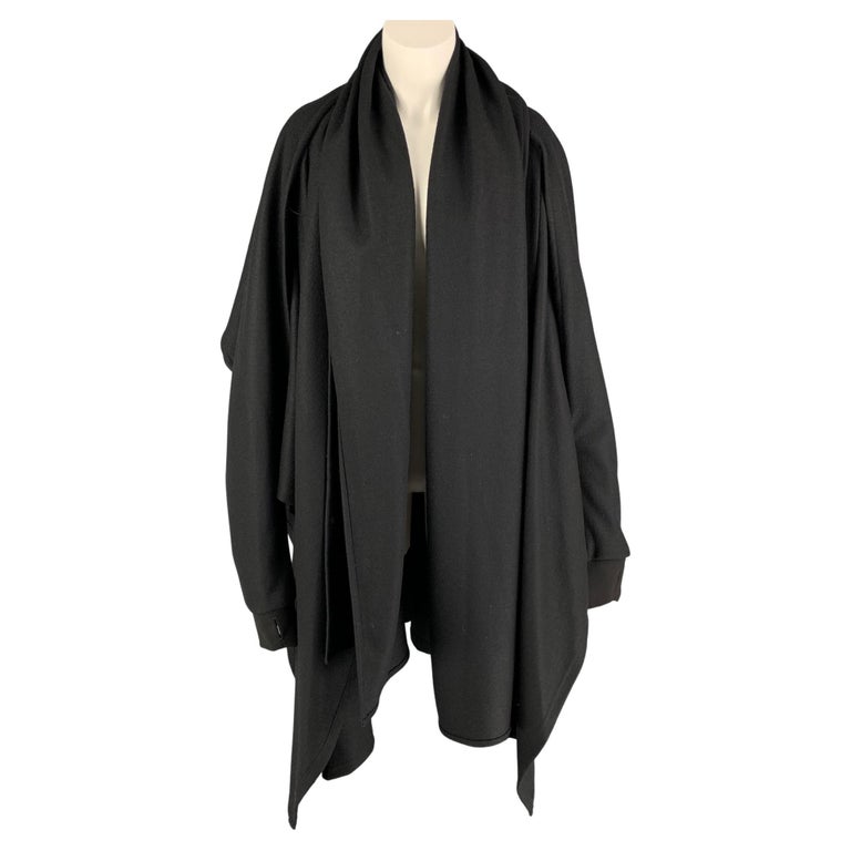 S'YTE by YOHJI YAMAMOTO Size M Black Wool Layered Coat at 1stDibs