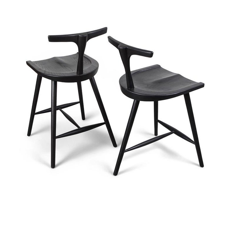 T-Back Krāne Stool - 4-Legged Version - Set of 4 For Sale at 1stDibs