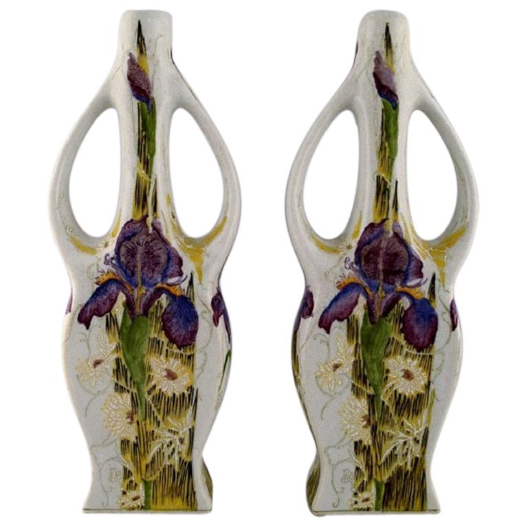 T. Colenbrander, the Netherlands, Two Art Nouveau Vases, 1930s at 1stDibs