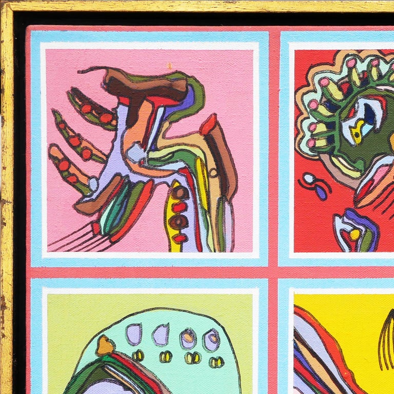 T. Moore - Pastel Green, Pink, and Blue Abstract Contemporary ...