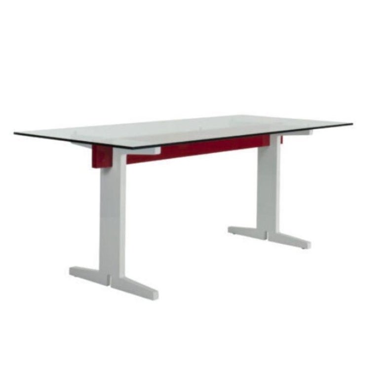 T01 White and Red Table by Colé Italia For Sale at 1stDibs