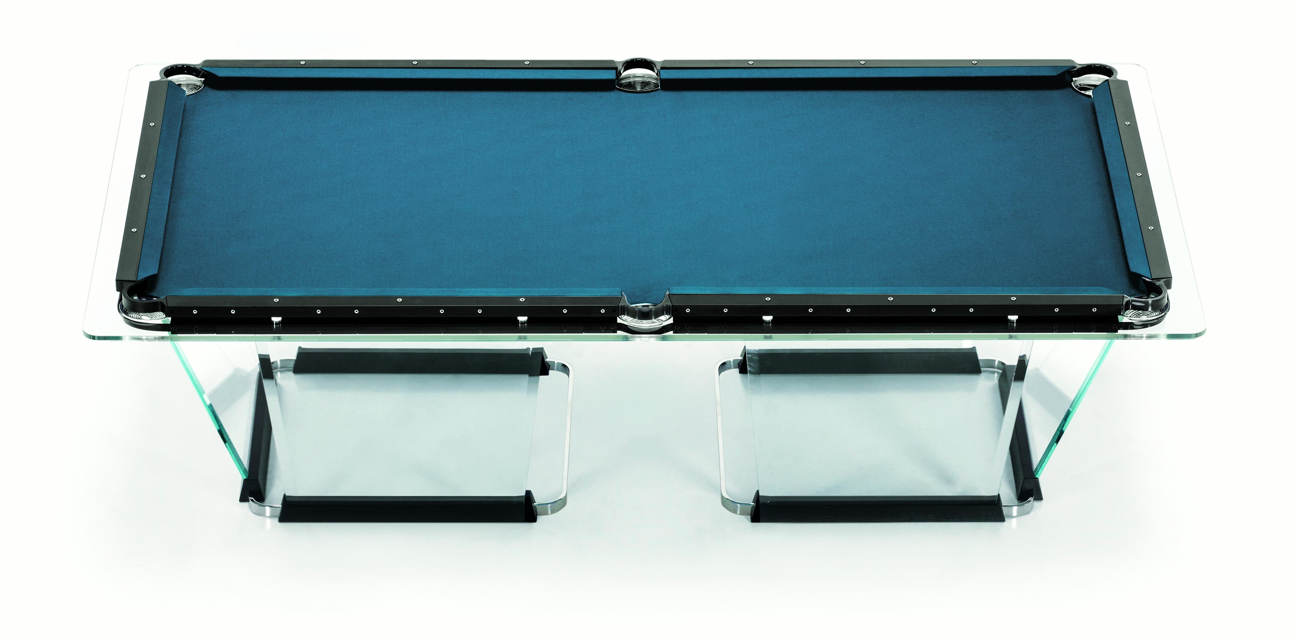 "T1" Crystal Pool Table Designed by Marc Sadler for Teckell For Sale at ...