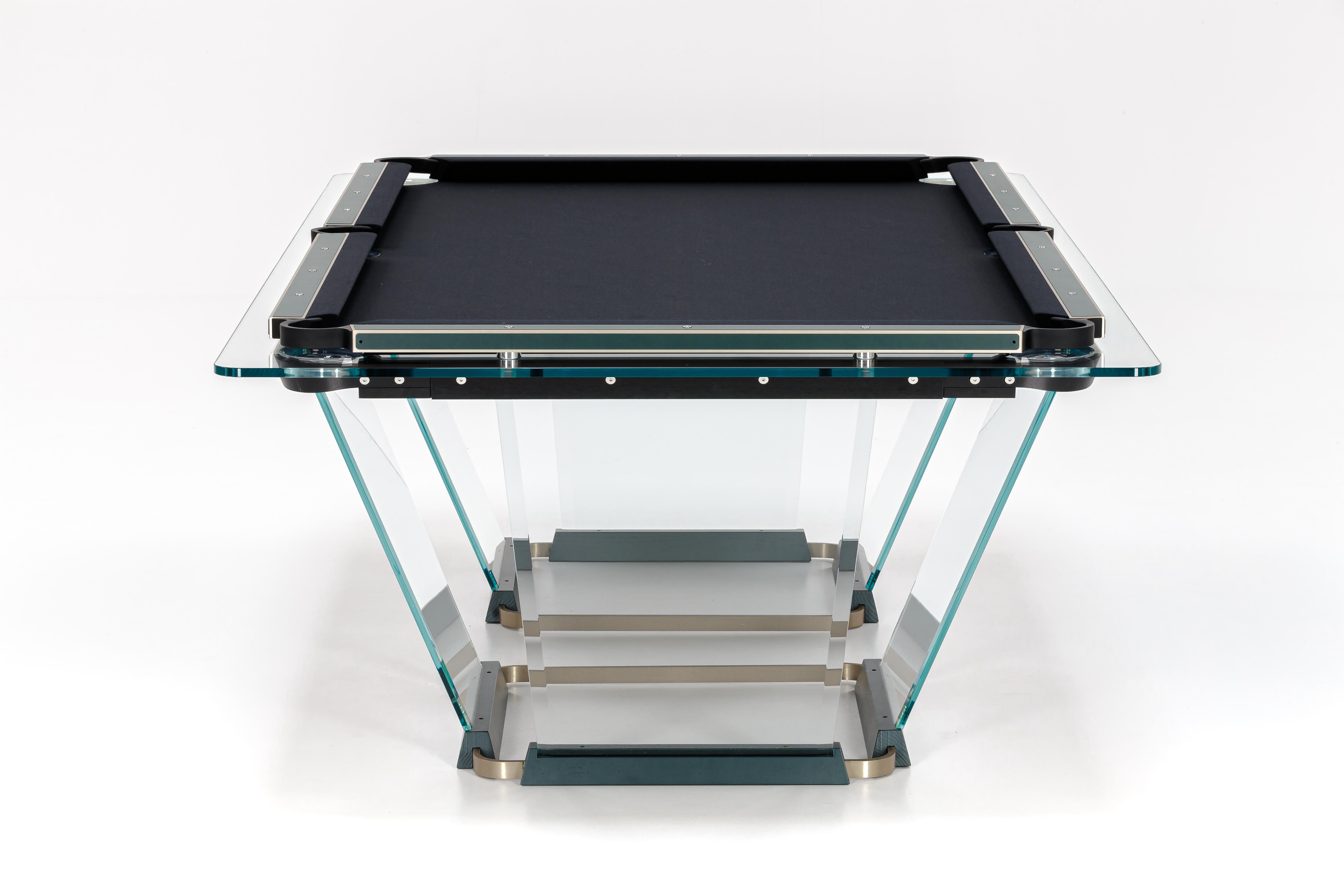 "T1.3" Crystal Pool Nine Feet Size Table Designed by Marc Sadler for ...