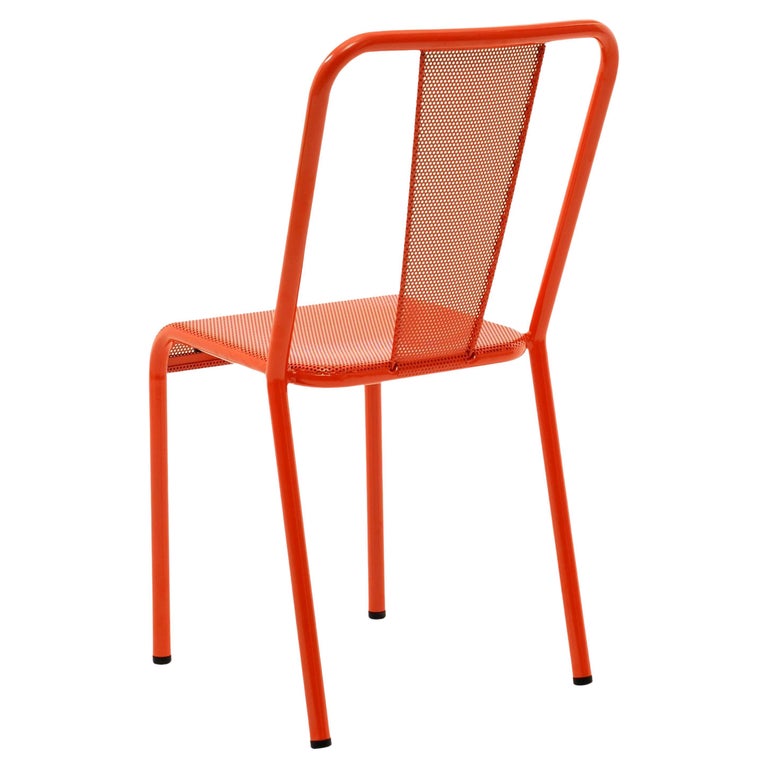 T37 Chair Perforated in Coral by Xavier Pauchard and Tolix For Sale at ...