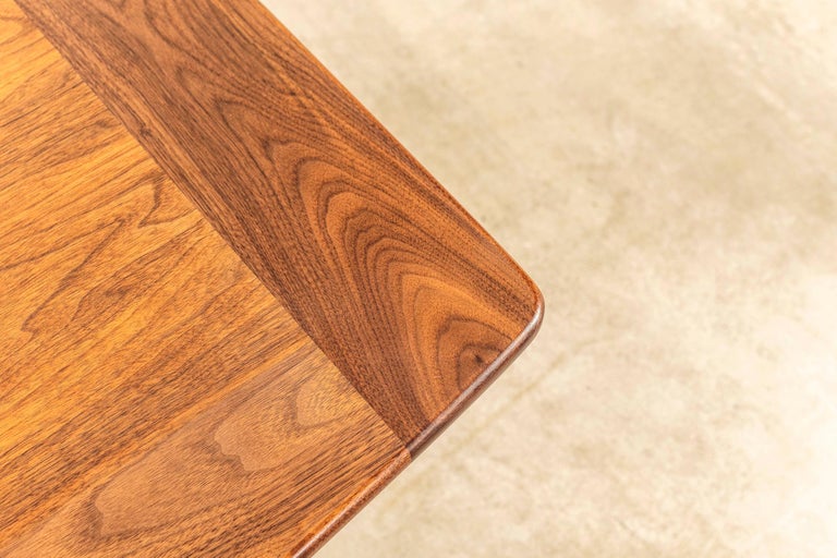 T390 Low Table with Magazine Rack in Walnut by Jens Risom at 1stDibs