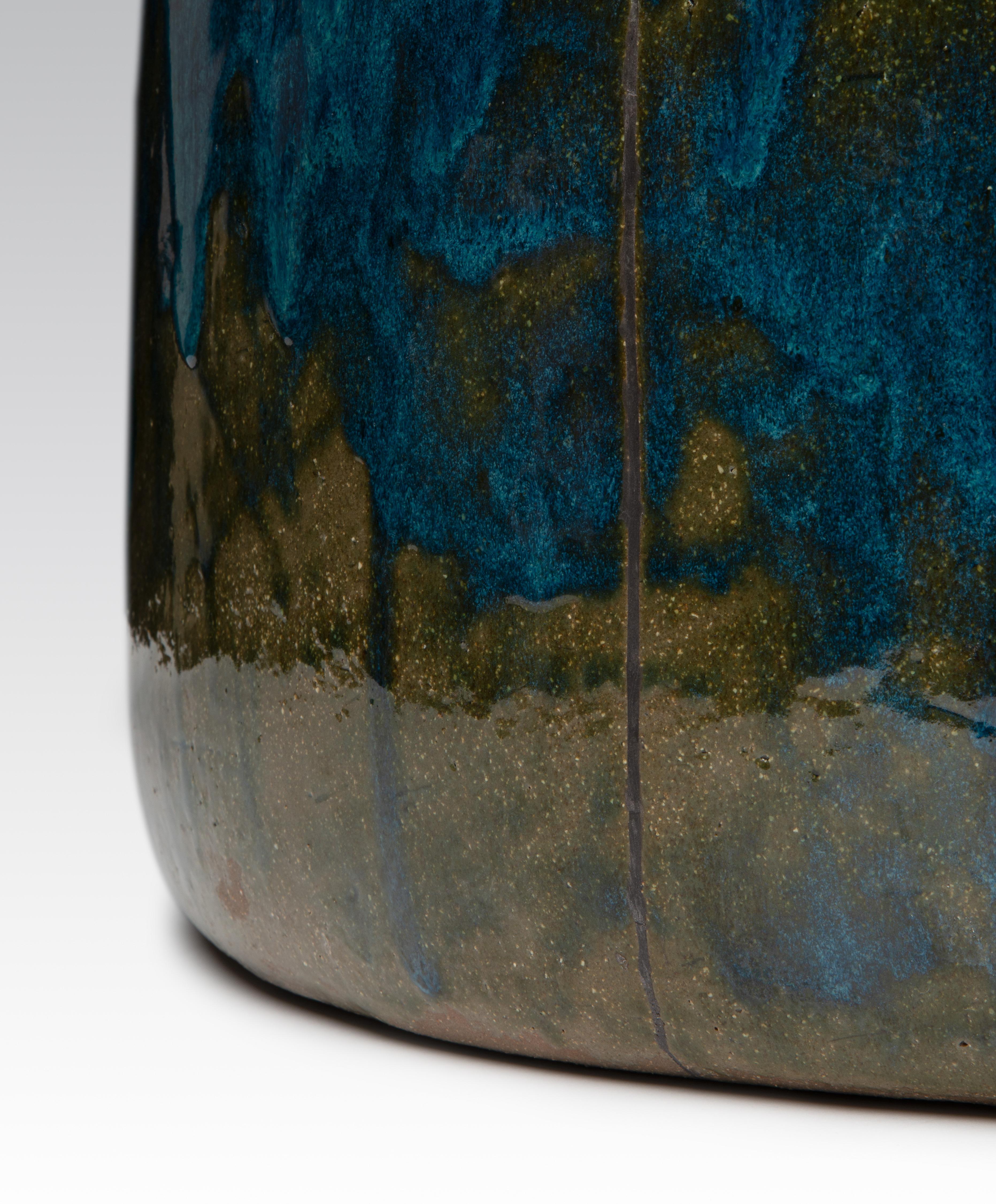 TA06 Glazed Stoneware Table by Pascale Girardin at 1stDibs
