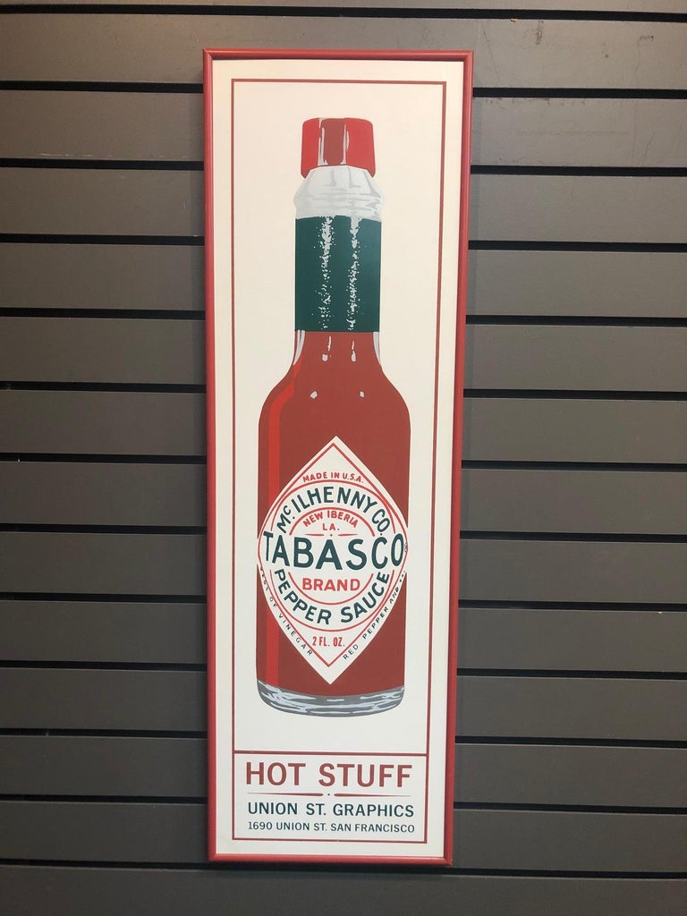 "Tabasco" Pop Art Framed Lithograph at 1stDibs | tabasco art