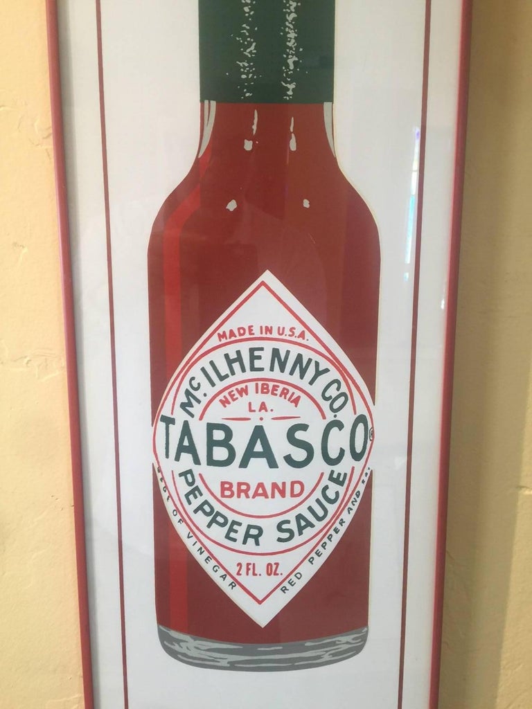 "Tabasco" Pop Art Framed Lithograph at 1stDibs