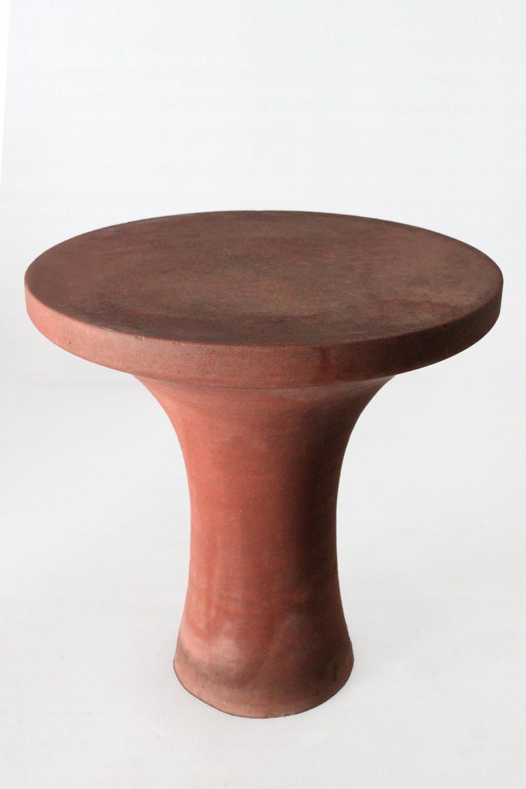 Tabla Table in Agra Red Stone by Paul Mathieu for Stephanie Odegard For ...
